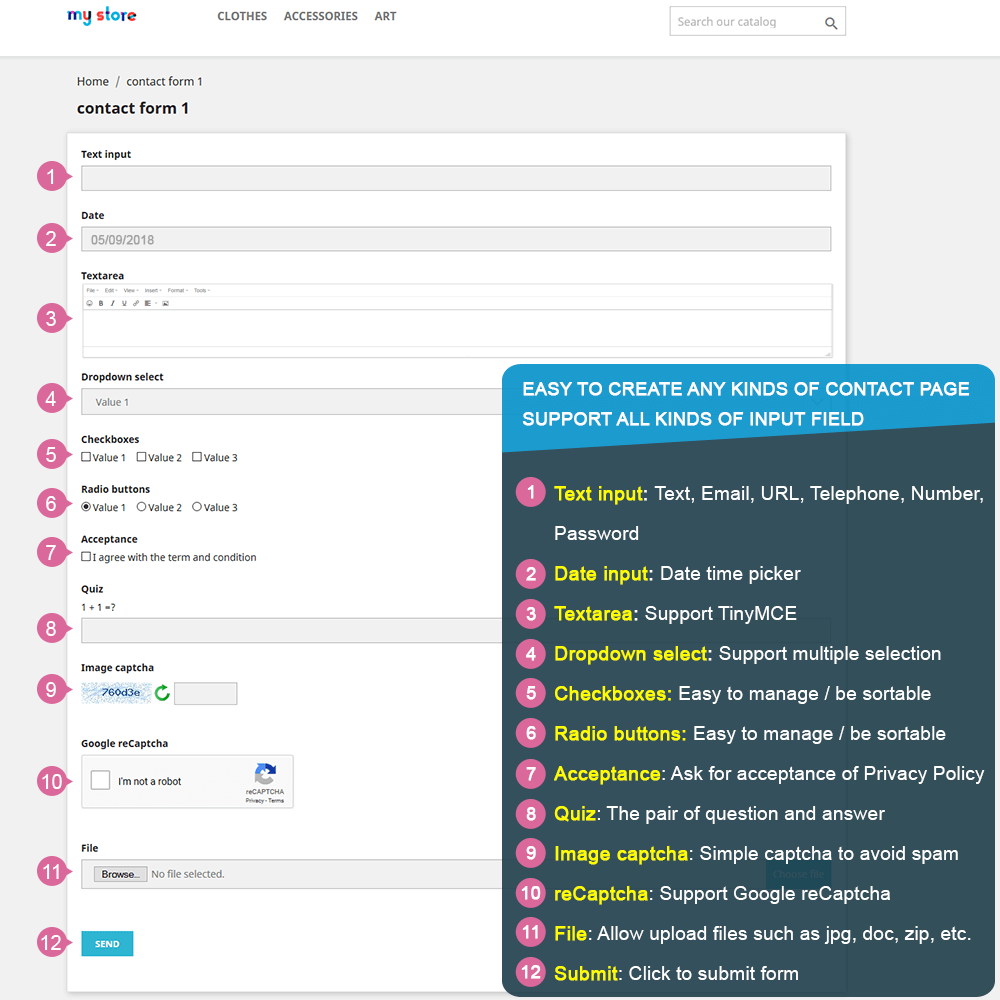 What are the features of Contact Form 7 for PrestaShop? How can they benefit your business?